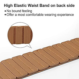 JASGOOD Women's Fashion Vintage Wide Elastic Stretch Waist Belt With Interlock Buckle Halloween Belt