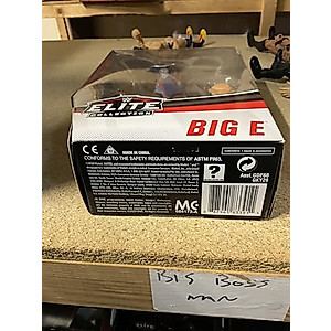 WWE Big E Elite Series #79 Deluxe Action Figure with Realistic Facial Detailing, Iconic Ring Gear & Accessories