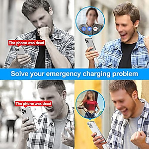 EMNT Keychain Portable Charger for iPhone, 1700mAh Mini Power Emergency Pod,Ultra-Compact External Fast Charging Power Bank Battery Pack, Key Ring Cell Phone Charger,Charger Smaller Than a Card,White