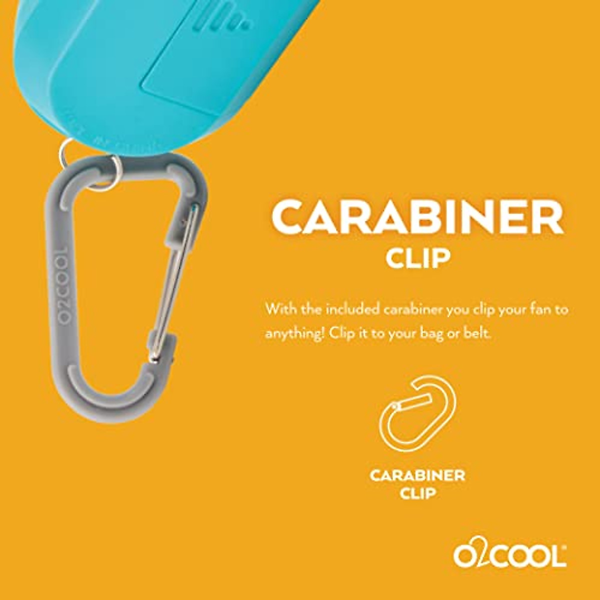 O2COOL Sport Misting Fan, Teal