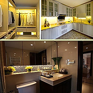 HIKENRI Battery Powered LED Strip Lights, 24-Keys Remote Controlled, DIY Indoor and Outdoor Decoration, 6.56ft Waterproof