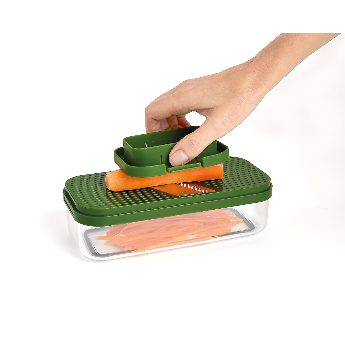 Joseph Joseph Multi-Prep Compact 4-in-1 Multifunctional Set, Kitchen Vegetable Chopper & Dicer, Cheese Grater, Mandoline Veggie Slicer, Food Julienne Cutter with Container