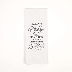 P. Graham Dunn Nana's Kitchen Memories Classic White 28 x 16 Cotton Fabric Dish Tea Towel