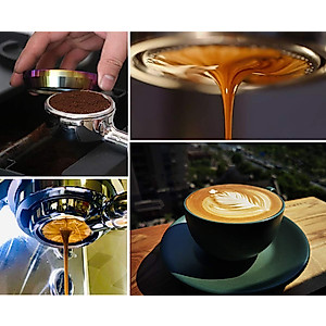 Premium 54mm Naked Bottomless Portafilter, Compatible with Breville Barista BES 870/878/880 Replacement Breville Bottomless Portafilter, Not Include Filter Basket