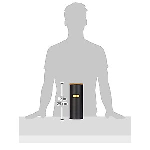 Typhoon Otto Black Pasta Storage Canister, Black/Gold