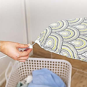 KAnduo Cotton Ironing Board Covers 92X33CM 97X33CM 110X35CM 122X38CM Small/Large, Iron Board Covers for Steam Irons, Ironing Board Cover and Pad Easy to Fit (Color : B, Size : 122X38CM(48x15inch))
