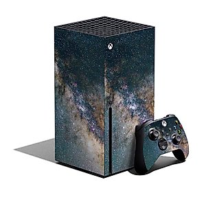 Mighty Skins Skin Compatible with Xbox Series X Bundle - Galactic Landscape | Protective, Durable, and Unique Vinyl Decal wrap Cover | Easy to Apply, Remove, and Change Styles | Made in The USA