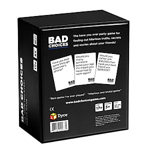 BAD CHOICES Party Game - The Have You Ever? Game - Hilarious Adult Card Game for Fun Parties and Board Games Night with Your Friends