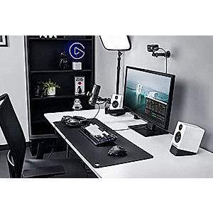 Elgato Wall Mount - Horizontal Articulated Arm with 1/4 Inch Thread for Easy Mounting and Adjusting of Lights, Cameras, and Microphones, Perfect for Streaming, Videoconferencing, Studios,Black