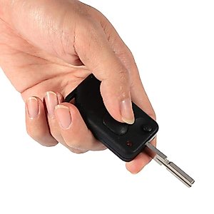 Car Key Shell, Flip Folding Remote 2 Buttons Car Key Fob Shell Case For P38
