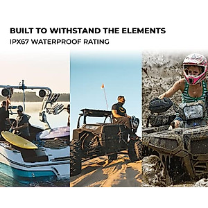 NVX MVPA2 600W Total RMS 2-Channel Bridgeable Marine-V Series Micro Class D Compact Marine/Powersports/Motorcycle Amplifier | IPX67 Waterproof Rating