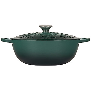 Le Creuset Olive Branch Collection Enameled Cast Iron Signature Soup Pot with Embossed Lid, 5.25 qt., Artichaut