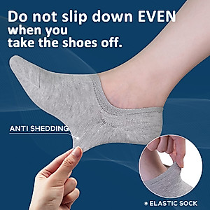 Ordenado Women's 9 Pairs Casual Thin No Show Socks Non Slip Flat Boat Line