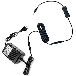 MyVolts 9V Power Supply Adaptor Compatible with/Replacement for M-Audio Black Box Reloaded Recording Box - US Plug with Extension and ON/Off Switch