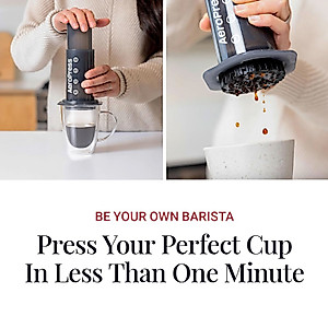 Aeropress Original Coffee and Espresso Maker, Barista Level Portable Coffee Maker with Chamber, Plunger, and Filters, Quick Coffee and Espresso Maker, Made in USA