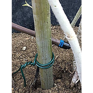 45M (147 Foot) Garden Wire Dark Green Coated Plant Twist Tie Garden Plant Training Wire
