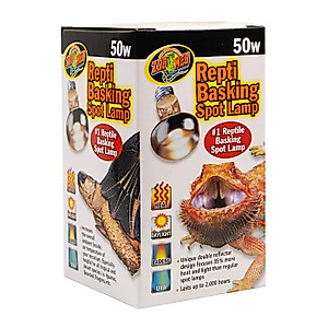 Zoo Med Repti Basking Lamp 50 Watt for Reptiles
