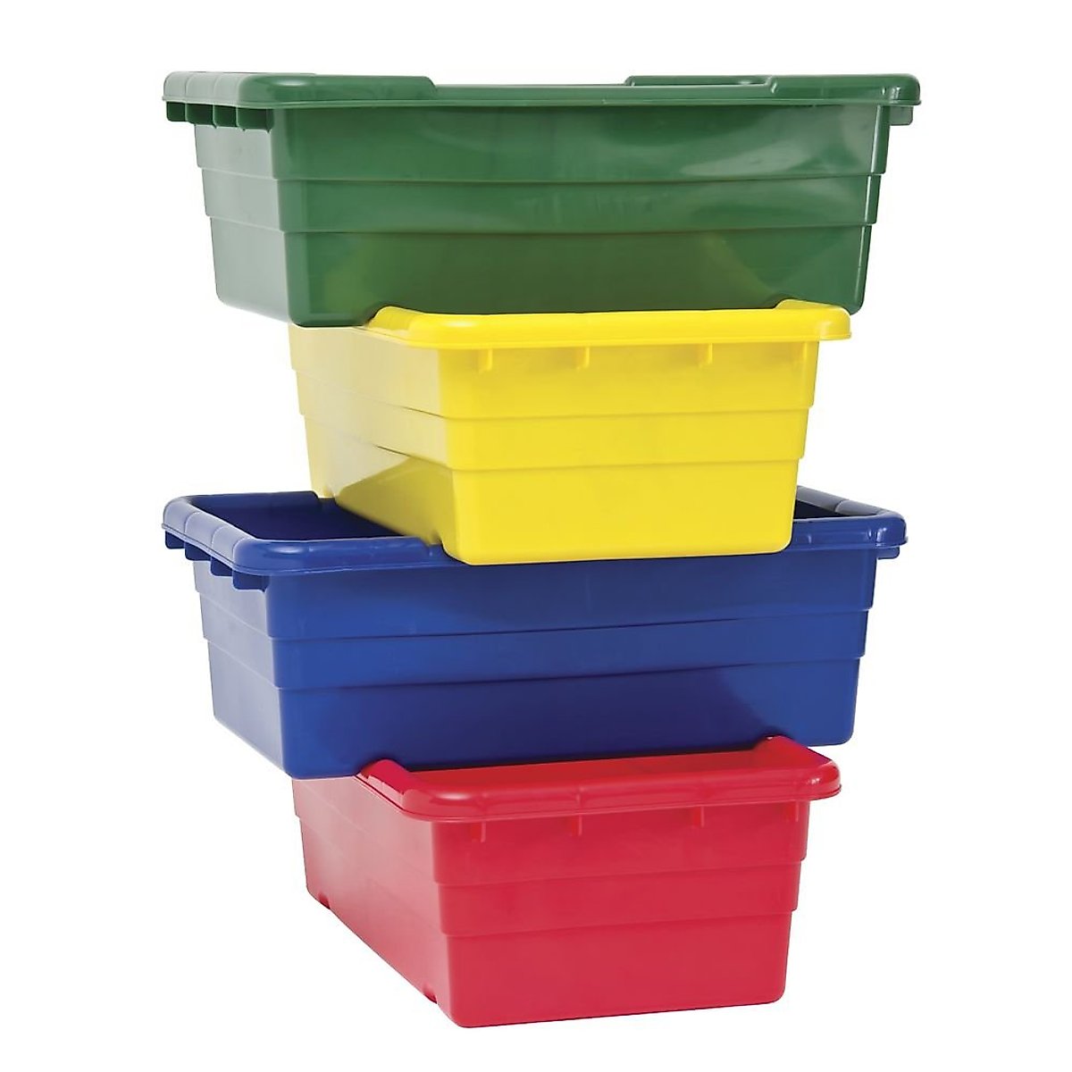 Nest and Stack Storage Container Red- 25"L x 16"W x 8 1/2"D