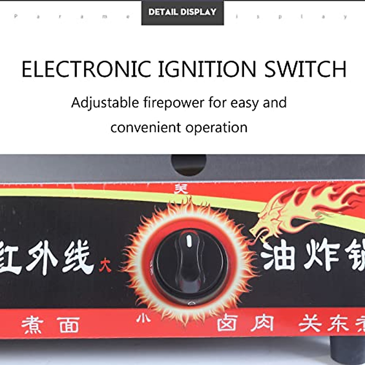 Commercial Gas Deep Fryer,10L Stainless Steel Large Capacity Fryers Restaurant Adjustable Firepower with Basket & Lid Air Fryer for Home and Commercial,C Set