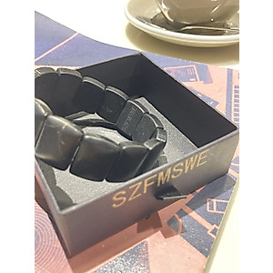 SZFMSWE shungite stones raw shungite bracelet (Inner diameter length 2.3Inches)