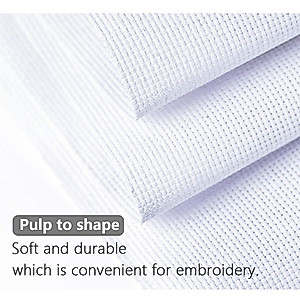 Cross Stitch Aida Fabric 14 Count, 59 by 39 Inch Large Size, Classic Reserve Cross Stitch Aida Cloth for Home DIY Embroidery Decoration