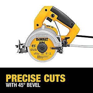 DEWALT Wet Tile Saw, Masonry, 4-3/8-Inch (DWC860W)