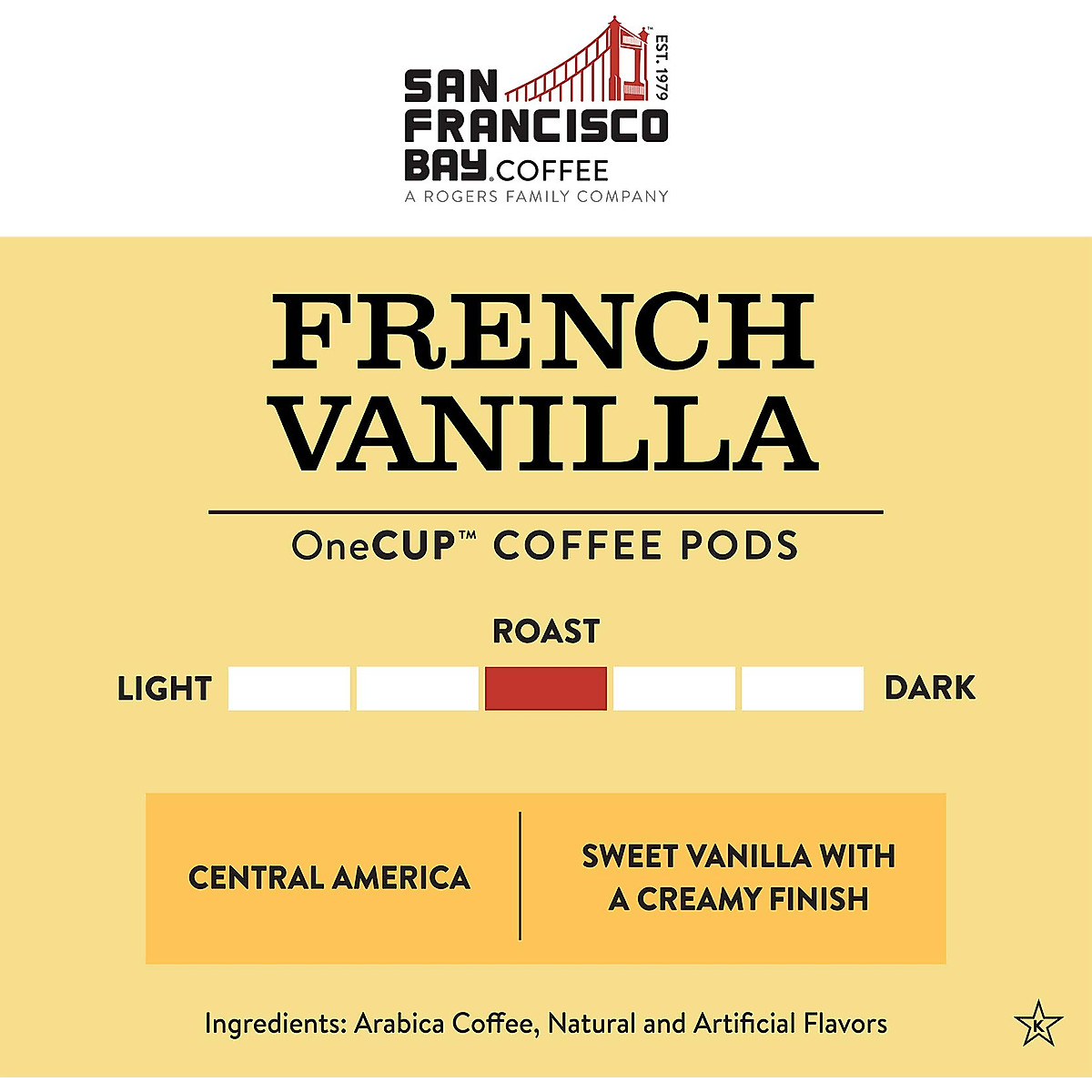 San Francisco Bay Compostable Coffee Pods - French Vanilla (80 Ct) K Cup Compatible including Keurig 2.0, Flavored, Medium Roast