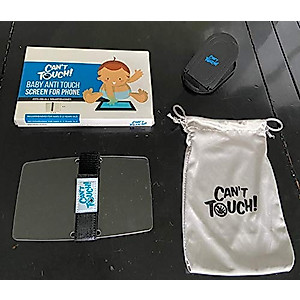 Cant Touch! Baby Anti-Touch Screen for Phone - Easily Strap This Clear Cover onto Your Phone or Device to Prevent Any Buttons from Being Pressed. Pouch and Stand Included (Cant Touch! - Phone)