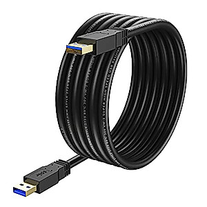 XXone USB 3.0 A to A Cable 10ft,Type A Male to Male Cable Cord for Data Transfer Hard Drive Enclosures Printers Modems Cameras