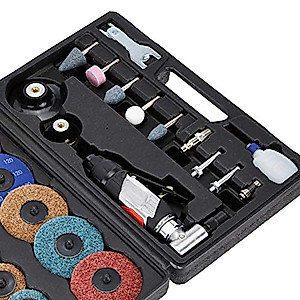 Amazon Basics Pneumatic Air Angle Die Grinder Kit - 28-Piece