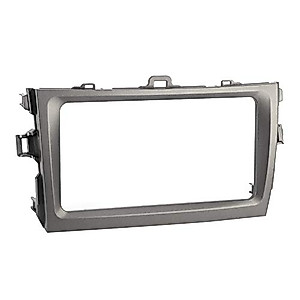Double DIN Car Stereo Install Kit | 2Din 7in Navigation Fascias Frame Car DVD Radio Panel Trim Fits for Toyota Corolla 08‑13