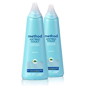 Method Antibacterial Toilet Bowl Cleaner, Spearmint, Kills 99.9% of Household Germs, 24 Fl Oz (Pack of 2)