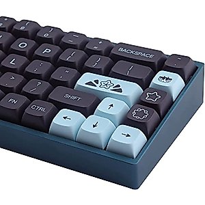 JOMKIZ Gaming Keycaps,132 Keys PBT Keycaps Set Comet XDA Profile Dye Sublimation Customized Keycap ANSI Layout Keycaps Compatible with Cherry MX Switches Mechanical Keyboards