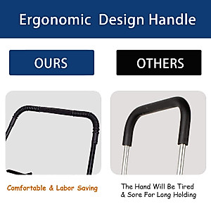 FiveShops Utility Cart with Wheels to be Used as a Shopping Cart, Grocery Cart, Laundry Cart and Stair Climber Cart, Weighs 7.5 Pounds but Holds up to 90 Pounds, Compact and Foldable, Black