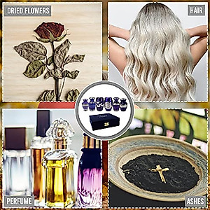 Keepsake Urns, Purple Urns Set of 6, Set of Six Keepsake Urns, Hand Crafted in India by Small Family Business.