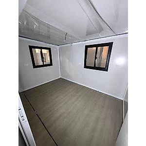 Portable Prefabricated Tiny Home, Foldable, Expandable Container with Bathroom,Bedroom,Living Room and Open Kitchen.Modern Design Small Villa,Mobile Expandable House. (Dark Grey 20x40ft)