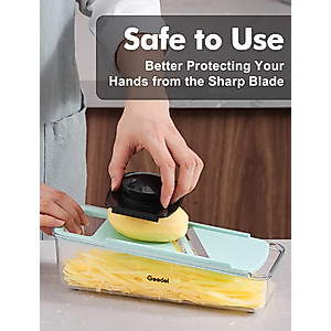 Geedel Professional Mandoline Slicer for Kitchen, Multi Purpose Vegetable Slicer Cutter, Slicer Vegetable Cutter Onion Slicer for Veggie Fruit Cheese