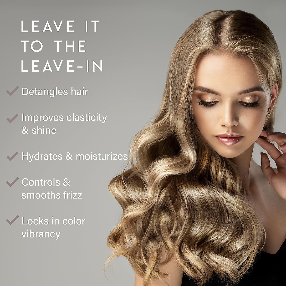 ALURAM Coconut Water Leave-In Conditioner for Healthy, Hydrated Hair, 8 Fl Oz