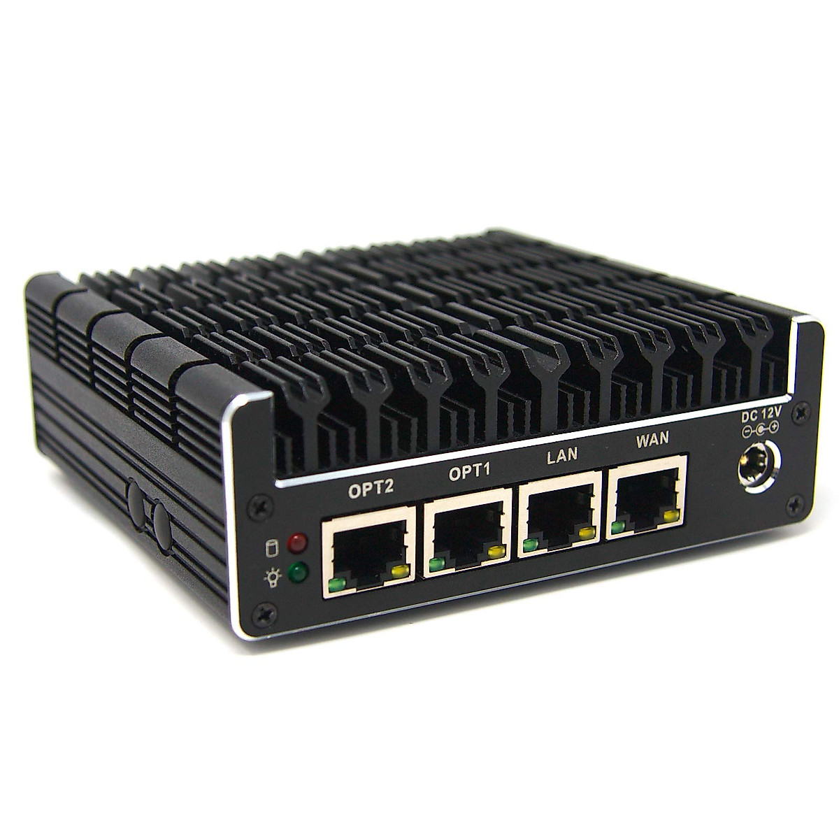 Protectli Vault FW4B - 4 Port, Firewall Micro Appliance/Mini PC - Intel Quad Core, AES-NI, 4GB RAM, 32GB mSATA SSD