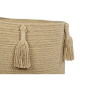 Lorena Canals Basket Woody Honey - Dk Honey, Lt Honey - Baskets - 9" x Ø 9" - 97% Cotton, 3% Other Fibres