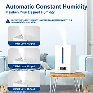 6L Humidifier for Bedroom Large Room