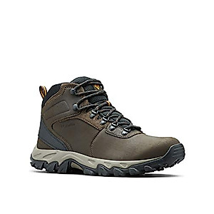Columbia mens Newton Ridge Plus Ii Waterproof Boot Hiking Shoe, Cordovan/Squash, 10.5 US
