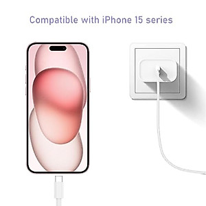 iPhone 15 Charger Fast Charging 10 FT ,20W Type C Charger with USB C to C Cable Compatible with iPhone 15/15 Plus/15 Pro/15 Pro Max,iPad Pro 12.9/11 inch 2022/2020/2018,iPad Air 5th/4th Gen/Mini 6th