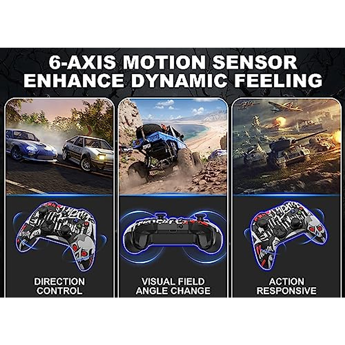 Gamrombo Wireless Controller Replacement for Microsoft Xbox Series X/S, Compatible with Xbox One, Xbox One X/S, Android/iOS/PC Windows 7/8/10/11, Special Edition Custom Game Controller with Wifi/Turbo/Macro/Dual Vibration & Headphone Jack