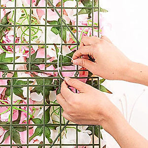 Flower Wall Decor 3D Flower Wall Panel Silk Flowers for Wedding Backdrop, Bridal Shower, Event, Baby Girls Room, Nursery, Home Decor, Pink Wall Decor (Rose and Hydrangea Premium Silk Flowers)