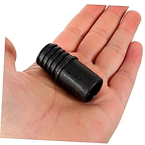 HOMOCONO Handle Tips for Poles Adapter Brooms Broom Handle Threaded Tip Threaded Tip Replacement Push Broom Handle Household Cleaning Tools Tips for Handle Connector Plastic Black