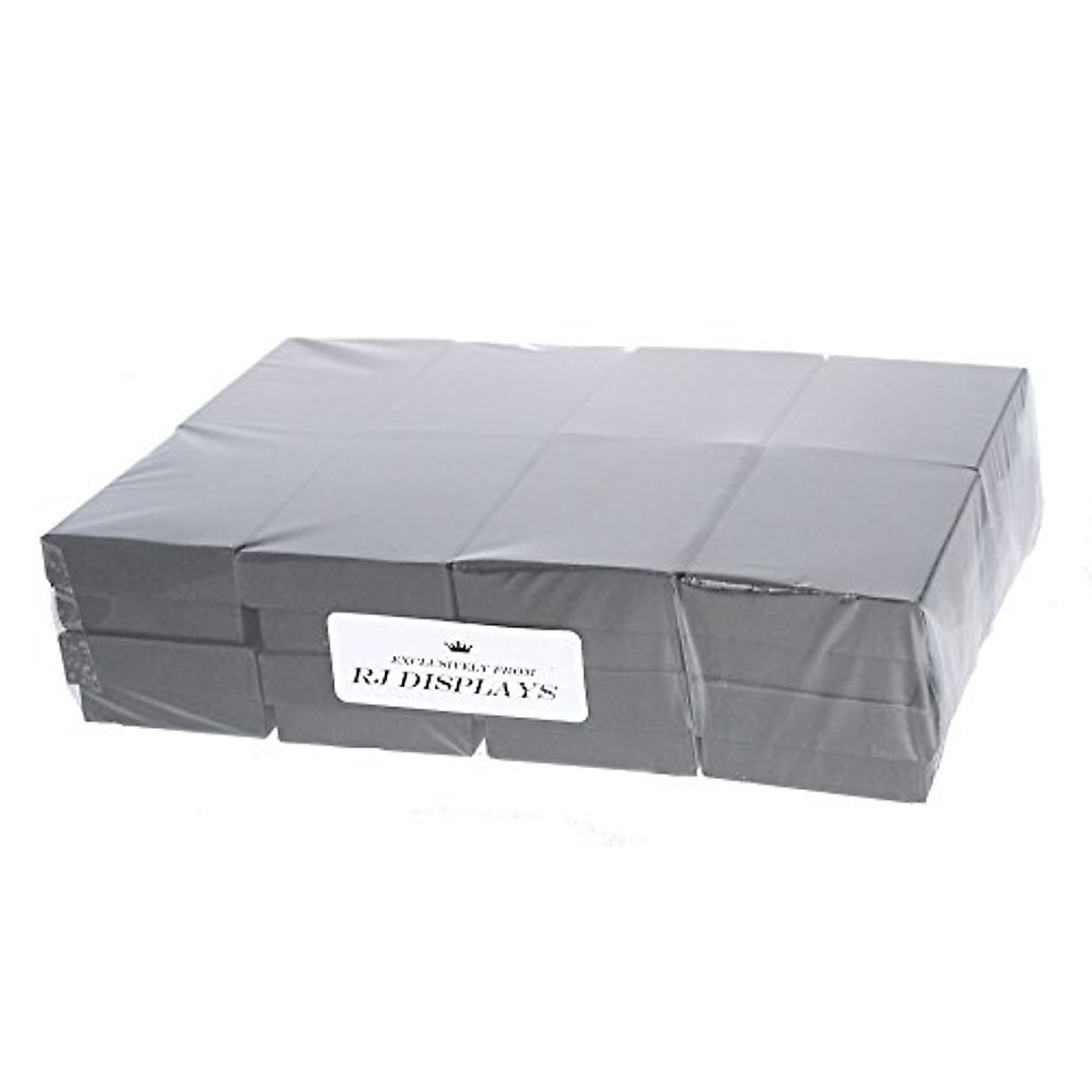 100 Pack Black Matte Color Cotton Filled Cardboard Jewelry Boxes 3.25 x 2.25 x 1 Inches (100) #32 By RJ Displays