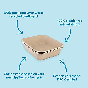 Kitty Sift (6-Pack) Disposable Cat Litter Box, Sustainable, Clean - Jumbo, 6-Pack