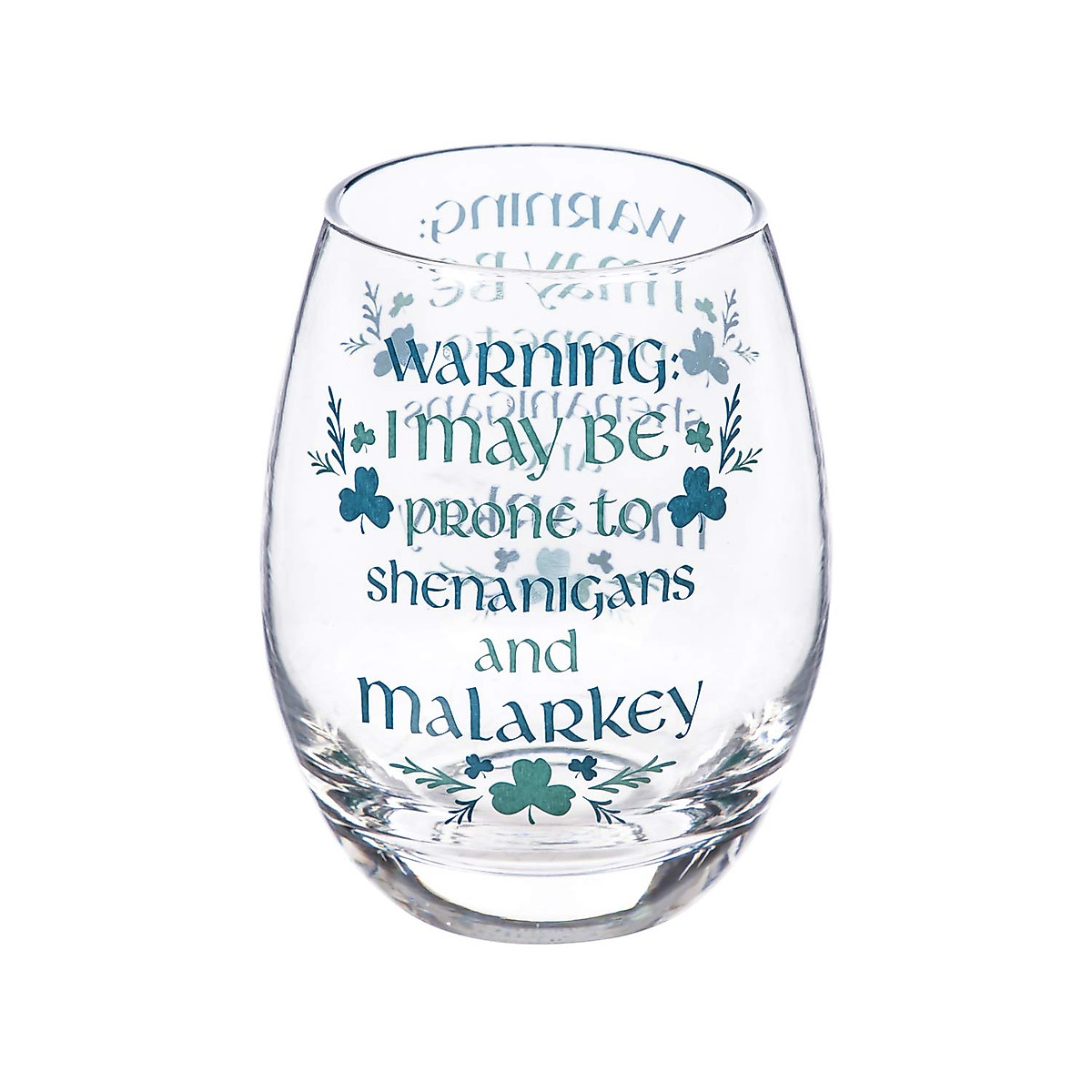 Cypress Home Celtic Memories Stemless Wine Glass - 4 x 5 x 4 Inches