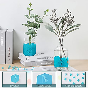 850pc Blue Glow in The Dark Rocks Outdoor Decorative Stones Glow Stones Luminous Pebble Glowing Rocks Outdoor Decor Luminous Stone for Fish Tank Garden Patio Aquarium Walkway Driveway(Blue)